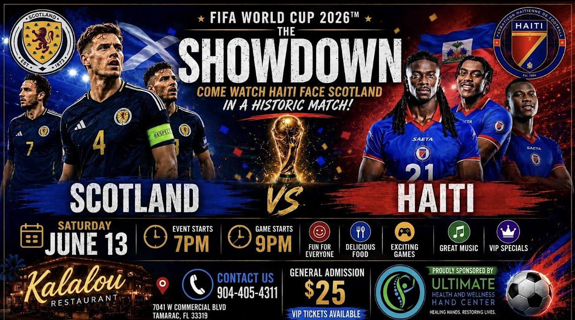 FIFA World Cup Haiti vs Scotland Watch Party | United Tribes